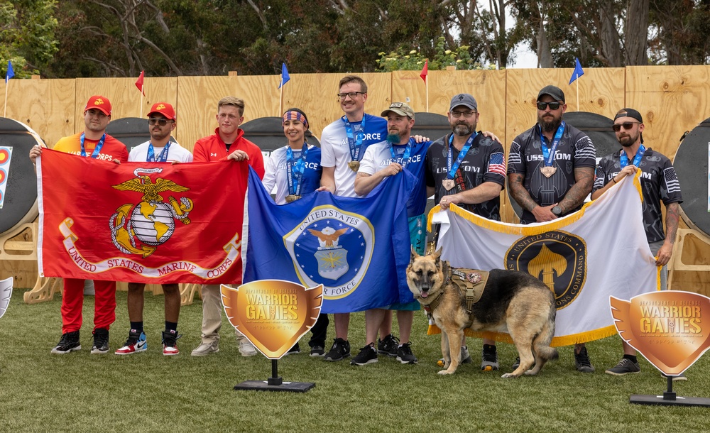 DVIDS - Images - 2023 DOD Warrior Games Challenge Team Marine Corps – Archery Awards [Image 4 of 4]