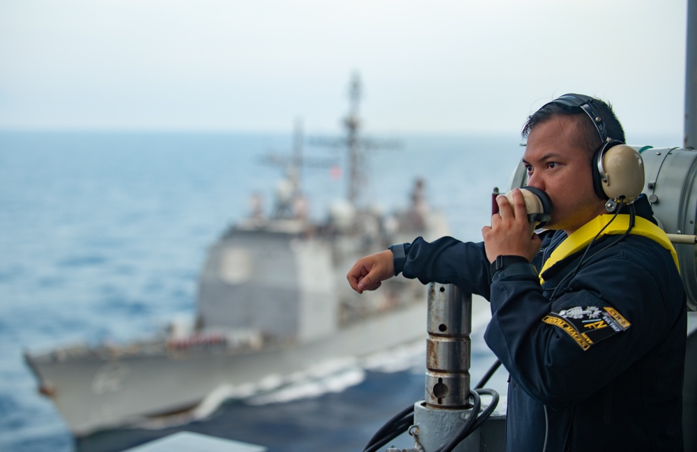 DVIDS - Images - USS Ronald Reagan (CVN 76) conducts fueling-at-sea ...