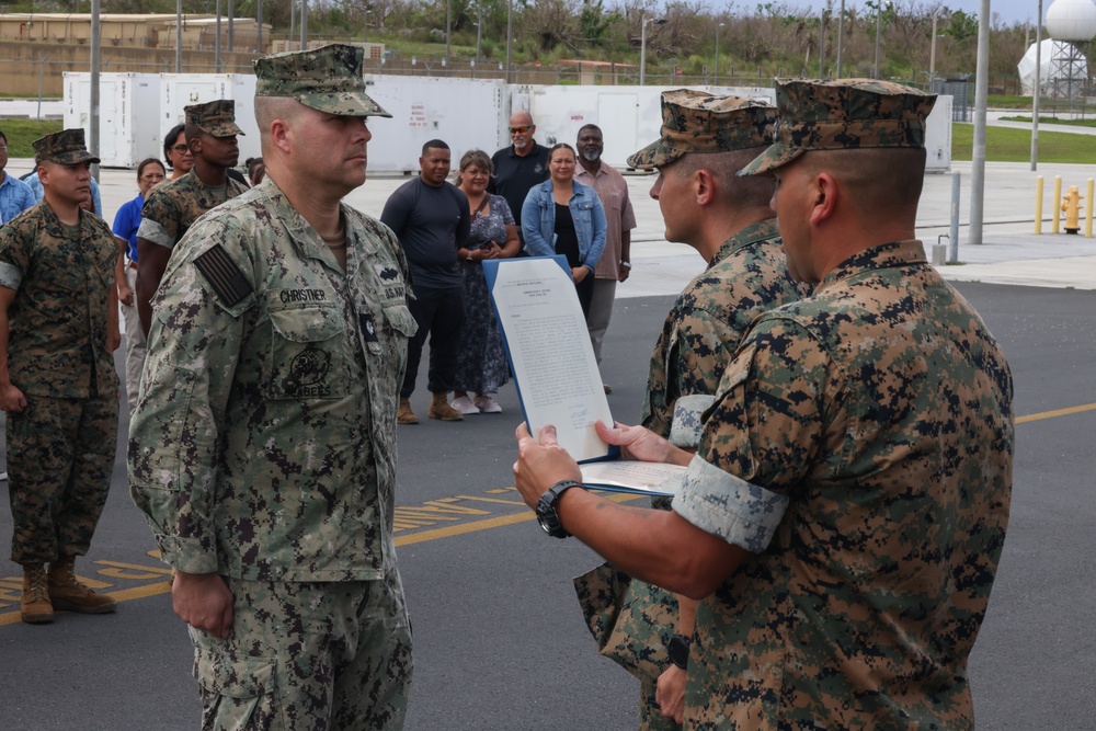 DVIDS - Images - U.S. Navy Cmdr. Brian Christner Receives Meritorious ...