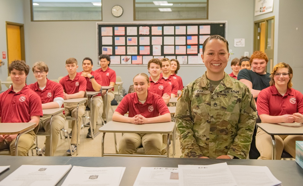 DVIDS - News - Guardsman returns to her high school as a military ...