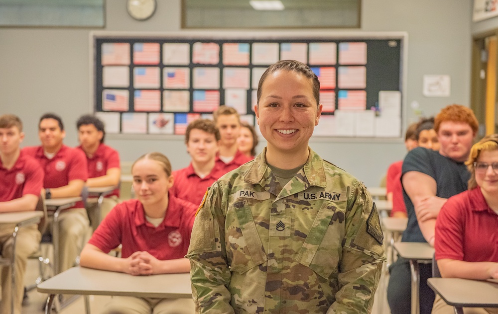 DVIDS - Images - Guardsman returns to her high school as a military ...