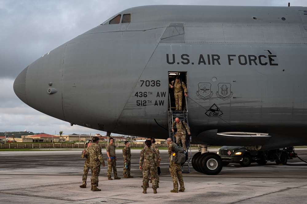 DVIDS - Images - 628ABW, 437AEW arrive at Andersen AFB in support of ...
