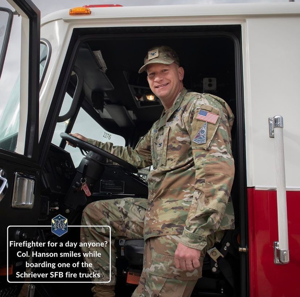 DVIDS - Images - Colonel Hanson Visits the Schriever Fire Department ...