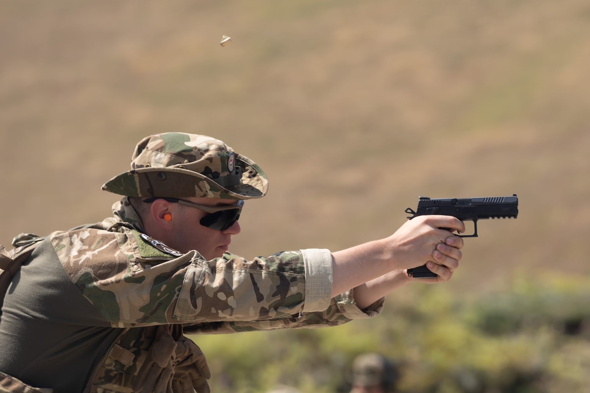 Army Guy Shooting Gun