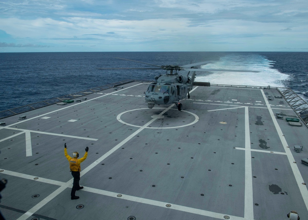 DVIDS - Images - USS Manchester conducts flight operations [Image 3 of 3]