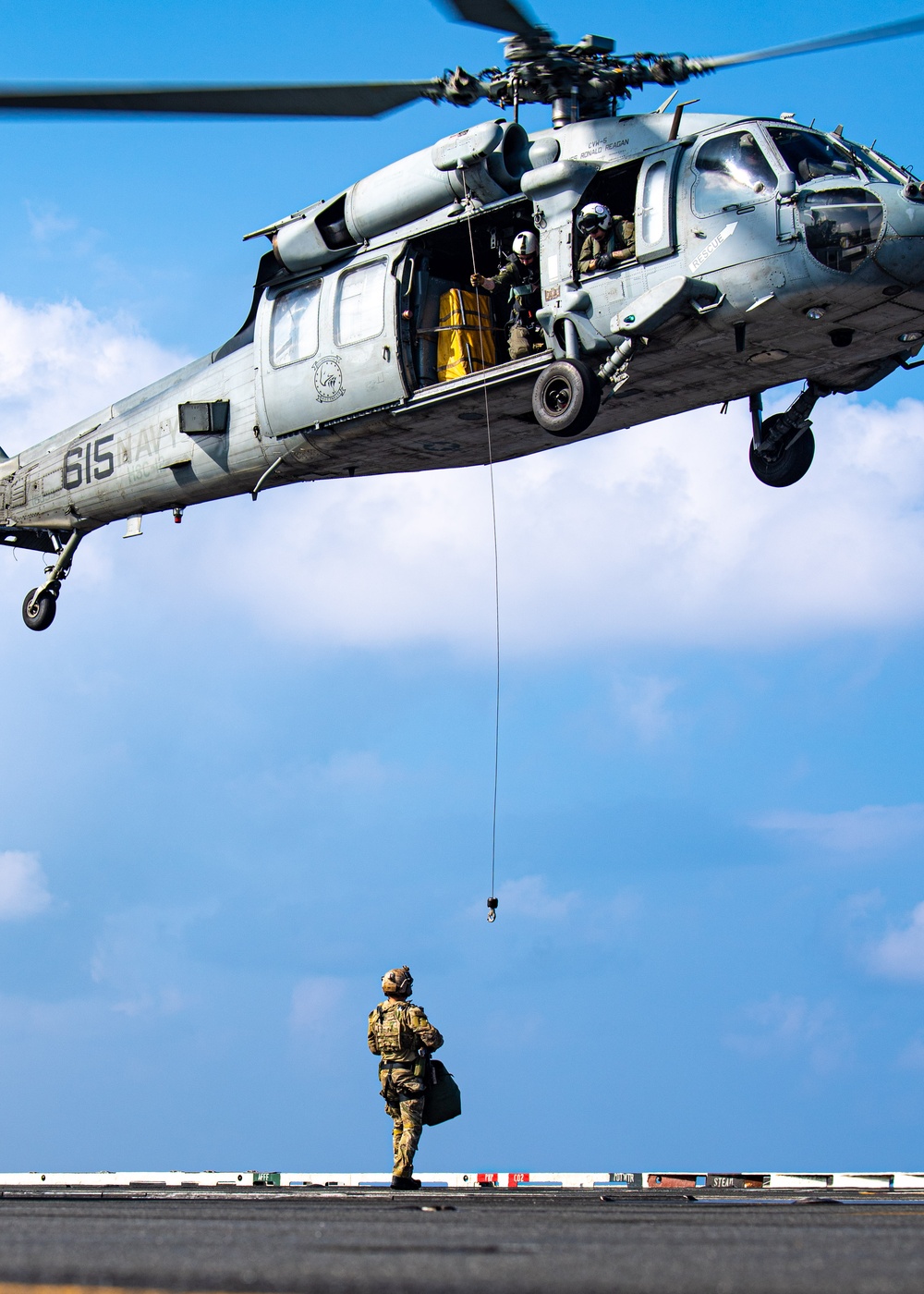 DVIDS - Images - Members of EODMU 5 conduct fast-rope exercises aboard ...