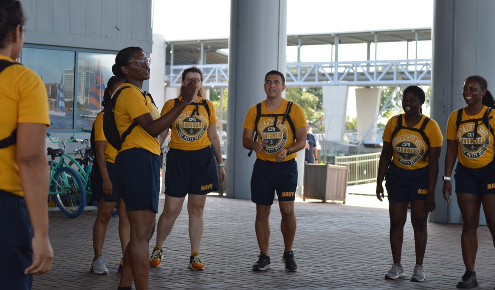 DVIDS - Images - Chief Petty Officer selectees compete in cadence and ...