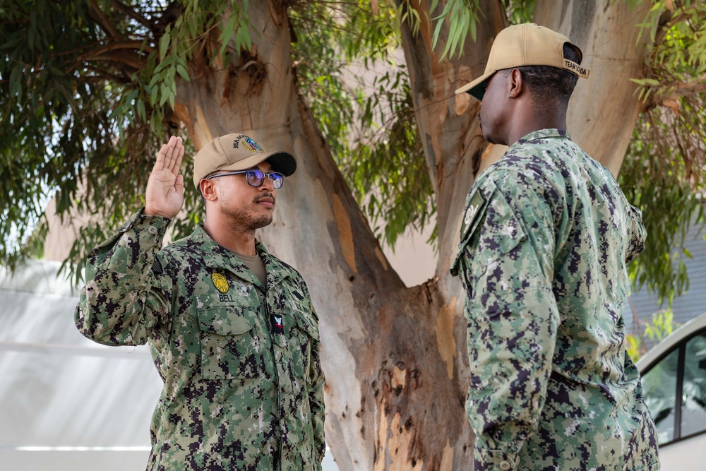 DVIDS - Images - MA2 Bell Reenlists at NSA Souda Bay [Image 1 of 3]