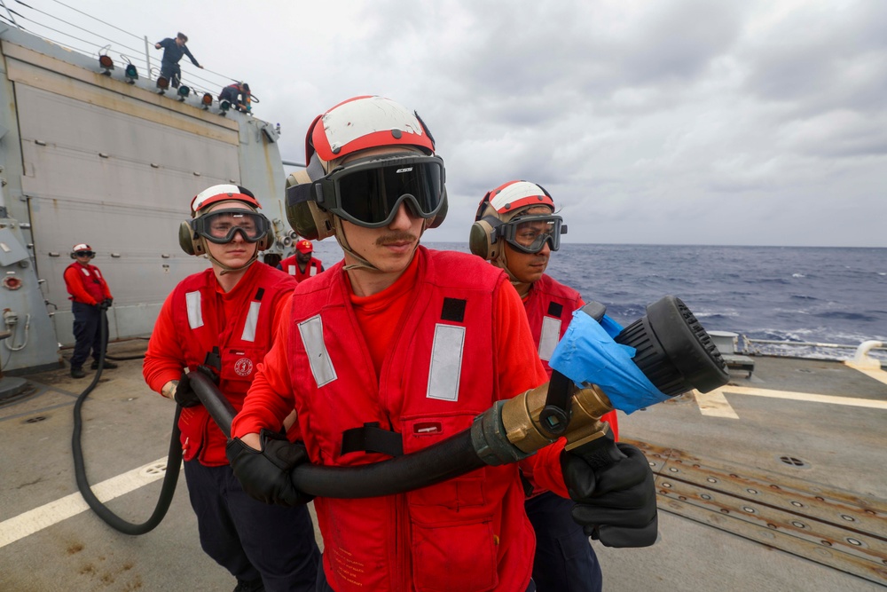 DVIDS - Images - Sailors aboard USS Shoup participate in aircraft ...