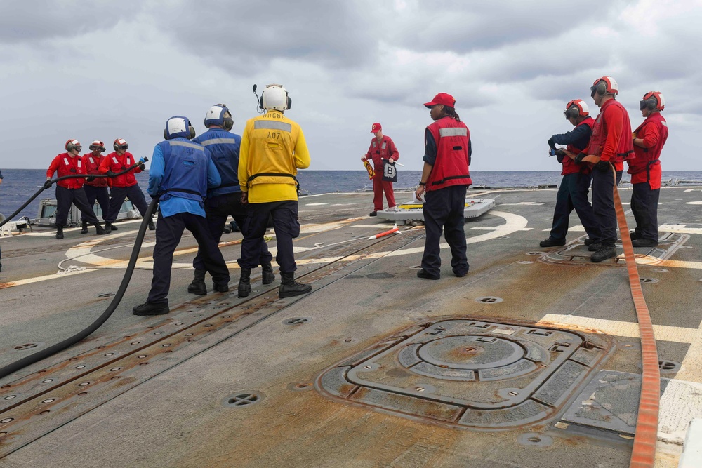 DVIDS - Images - Sailors aboard USS Shoup participate in aircraft ...