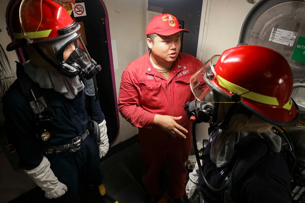 DVIDS - Images - Sailors aboard USS Shoup (DDG 86) participate in ...