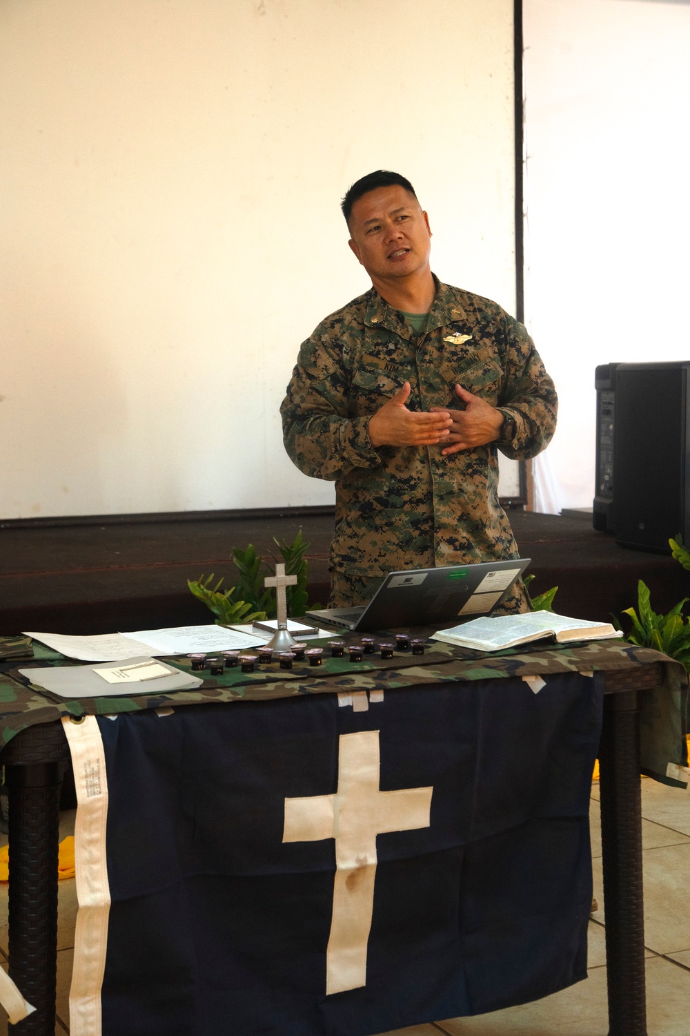 DVIDS - Images - MRF-SEA Chaplain service [Image 2 of 9]