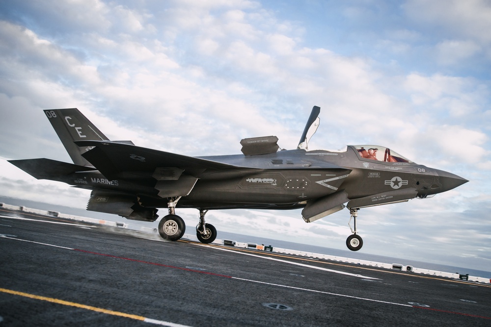 DVIDS - Images - F-35B Lightning II Take Off from USS Boxer for Strike ...