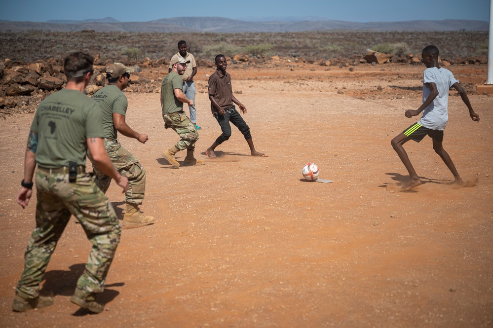 DVIDS - Images - CA Chebelley Village Clean Up and Soccer [Image 1 of 5]