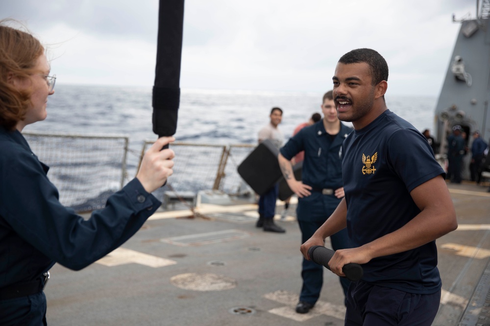 DVIDS - Images - USS William P. Lawrence OC Spray [Image 3 of 3]