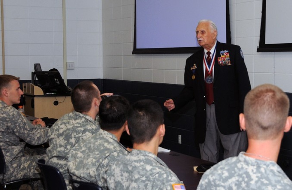 DVIDS - News - Death March survivor speaks to Aviation students