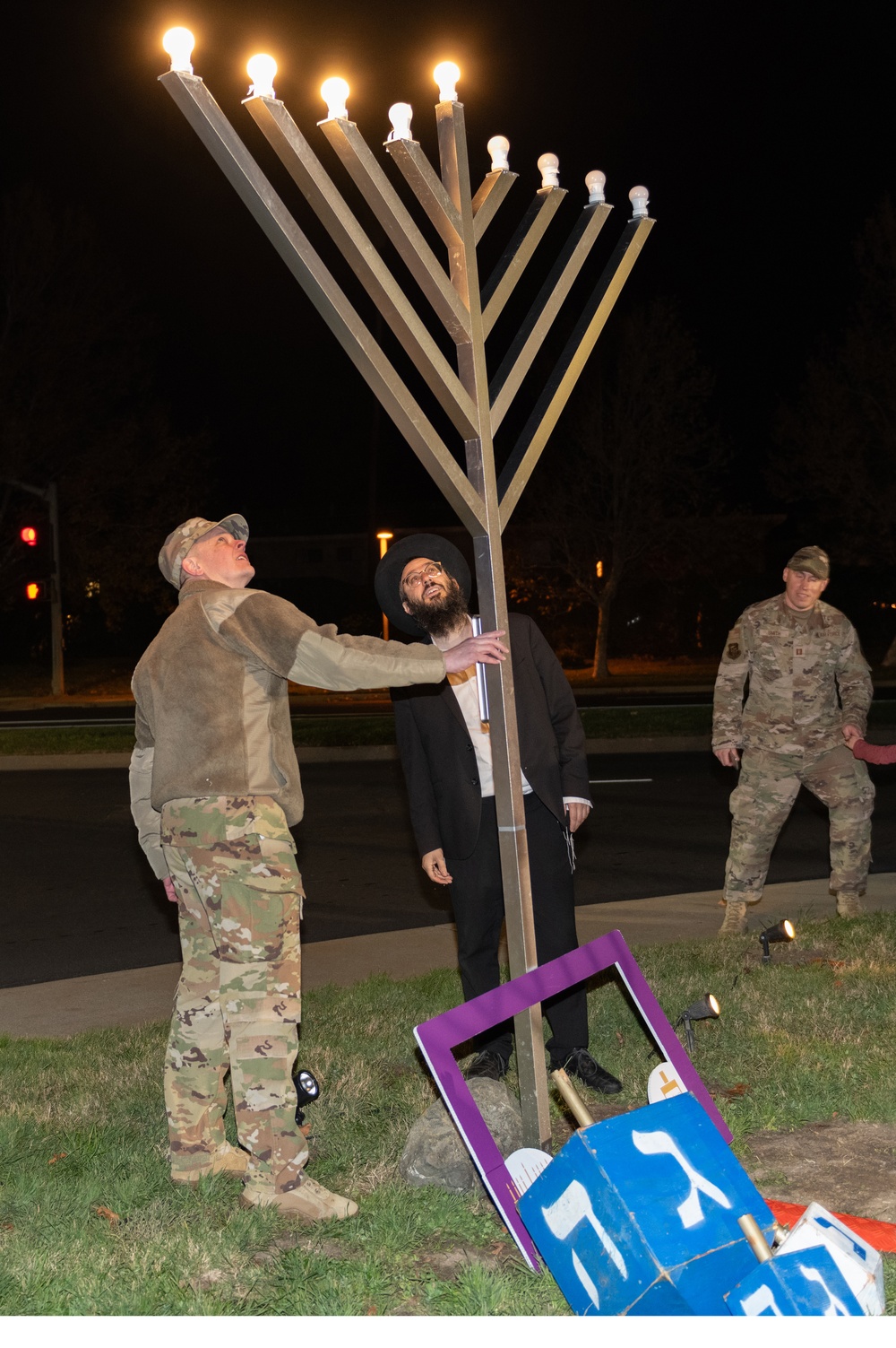 DVIDS - Images - Travis Air Force Base Menorah Lighting Ceremony [Image ...