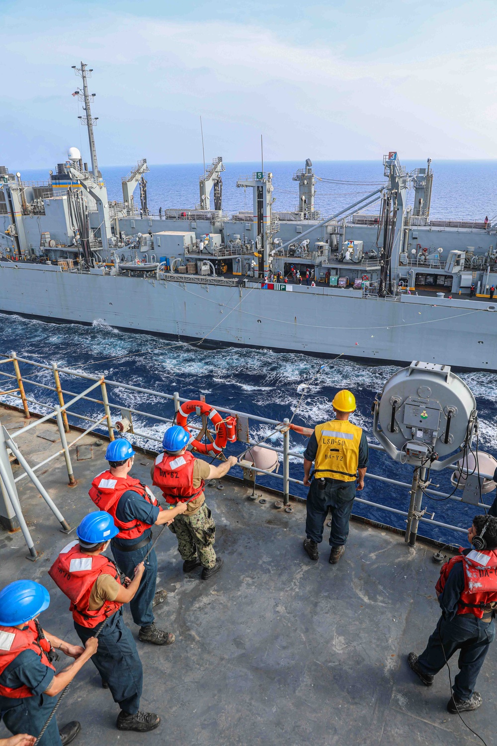DVIDS - Images - USS Carter Hall (LSD 50) Conducts Replenishment-at-Sea ...