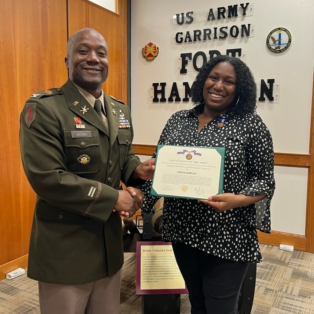 DVIDS - Images - Ft Hamilton Employee Awarded Civilian Service ...