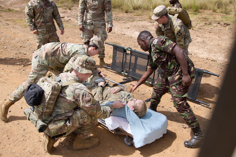 DVIDS - Images - Justified Accord 2024 participants rehearse medical evacuation procedures ...