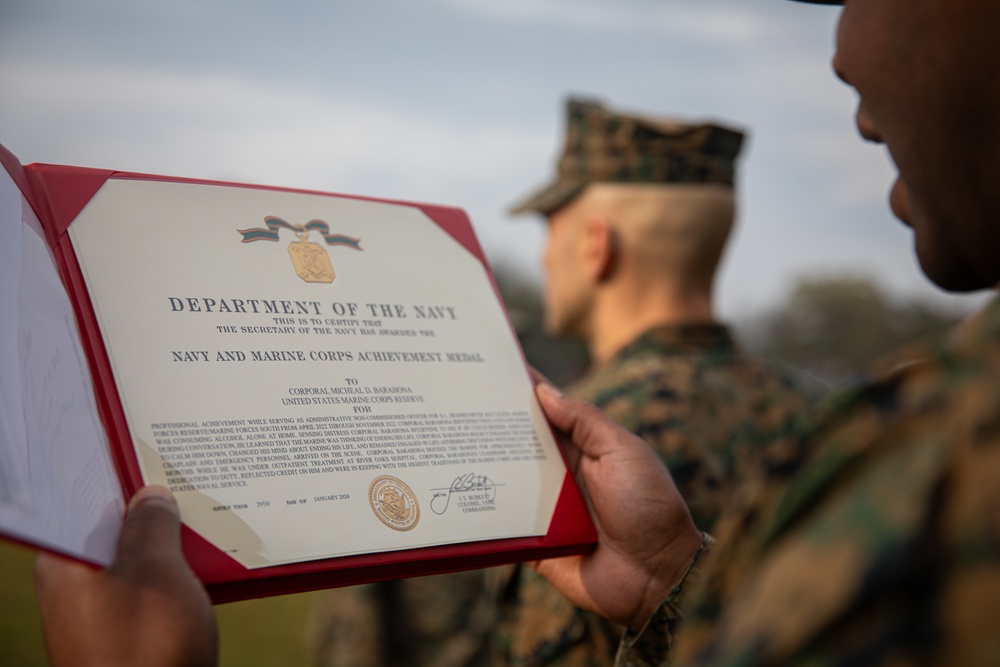 DVIDS - Images - Two Marines awarded for exceeding expectations and ...