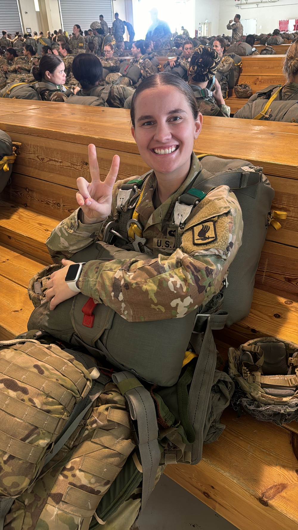 DVIDS - Images - Witnessing History: Veterans Observe an All-Female Airborne Operation Jump ...