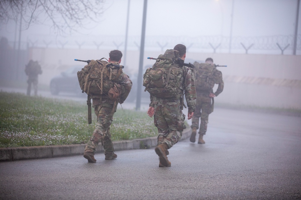 DVIDS - Images - Soldiers compete in a 12-mile ruck march during the ...