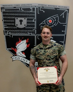 New Jersey native awarded Cyberspace Warfare Enlisted Marine of the Year