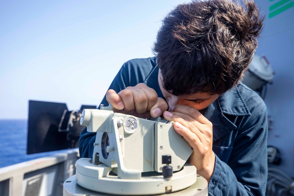 DVIDS - Images - USS Ralph Johnson Sailors Stand Bridge Watch [Image 3 ...