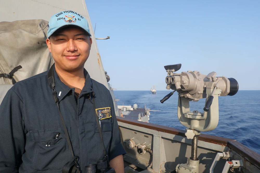 DVIDS - Images - Sailors Aboard the USS Howard conduct a counter ...