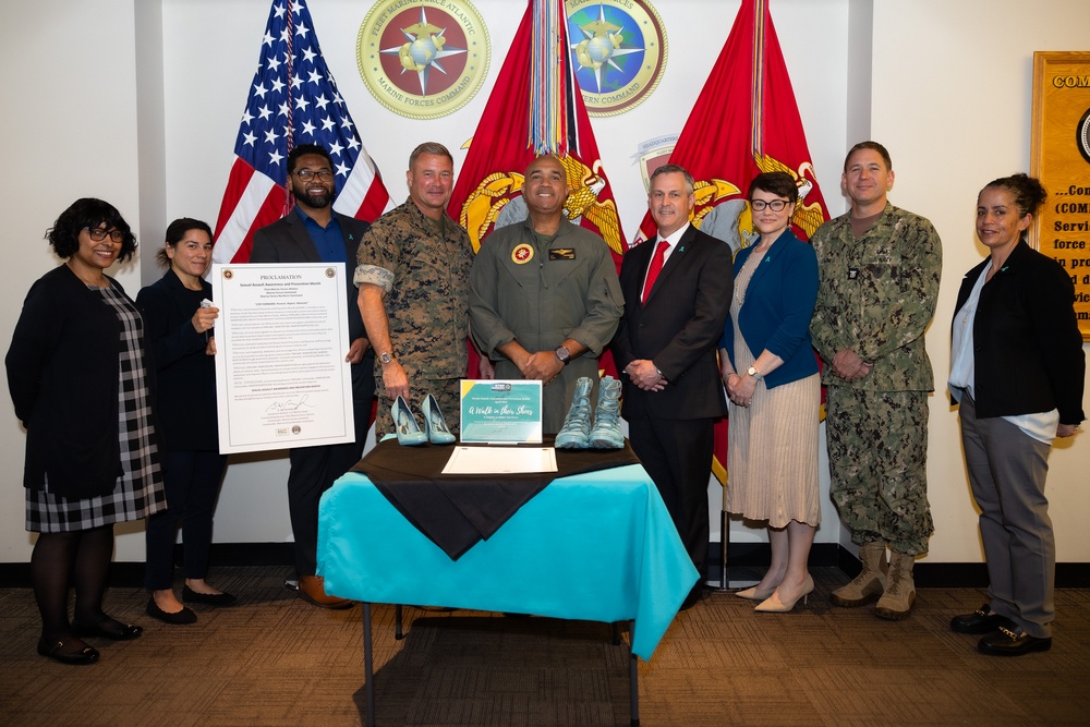 DVIDS - Images - MARFORCOM Commander Signs SAAPM Proclamation