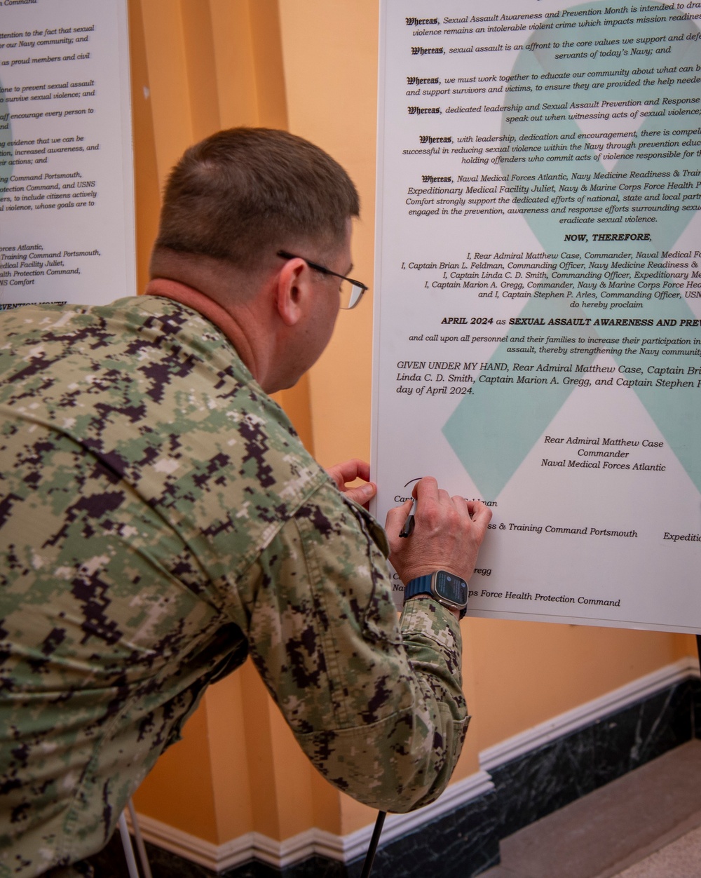 DVIDS - Images - SAAPM Proclamation Signing at Naval Medical Center ...