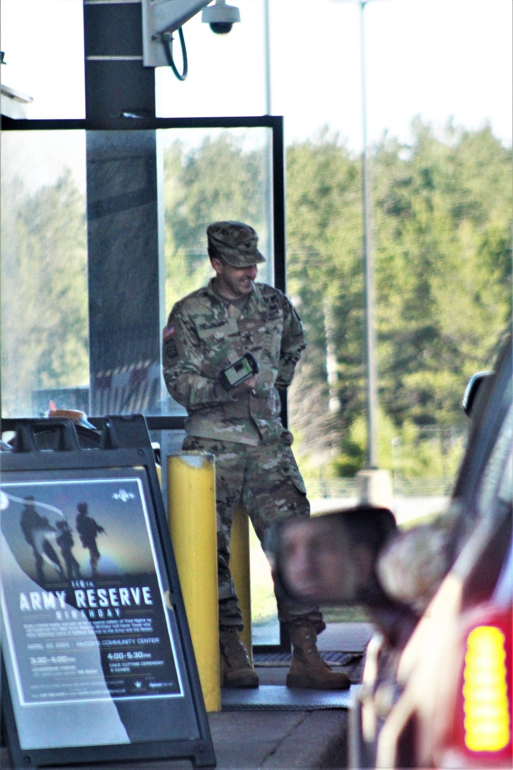 DVIDS - Images - Fort McCoy Garrison commander welcomes people at gate ...