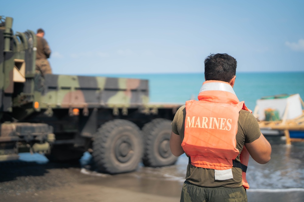 DVIDS - Images - Balikatan 24: 3rd LLB launch targets into the ocean ...