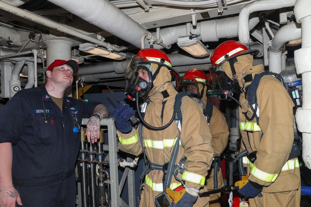 DVIDS - Images - Sailors aboard the USS Howard conduct a damage control ...