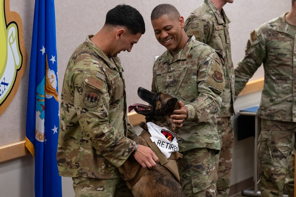 DVIDS - Images - MWD Azir digs into retirement [Image 4 of 8]