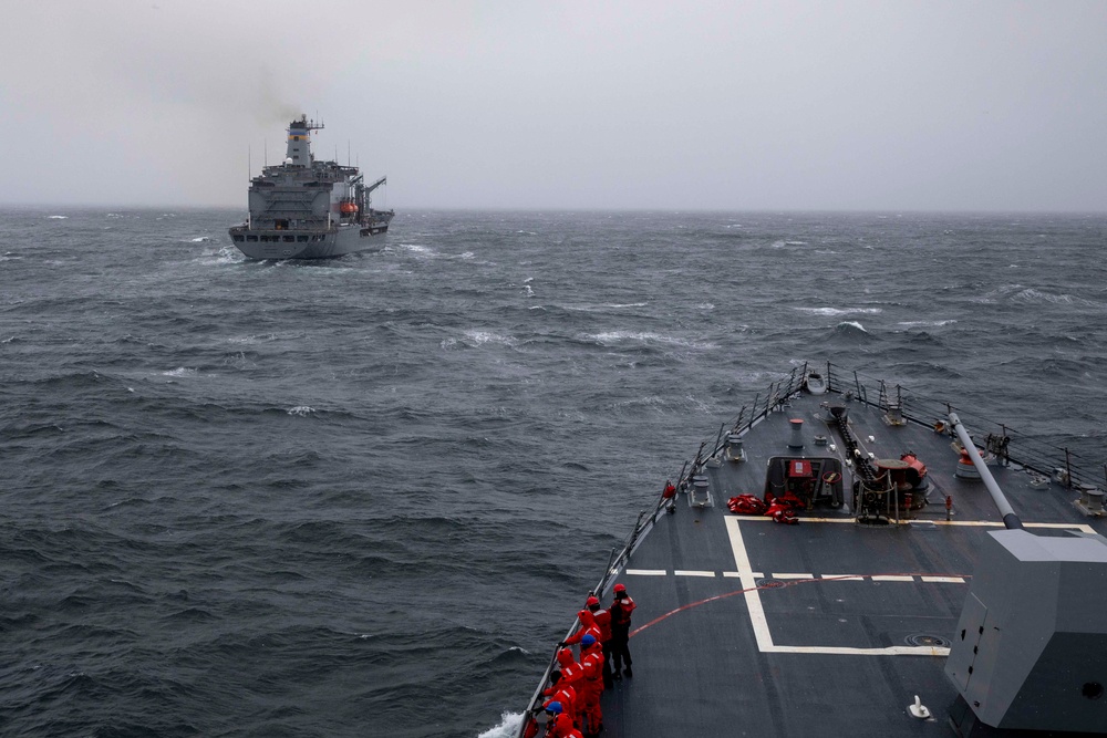 DVIDS - Images - USS Ralph Johnson Conducts Replenishment at Sea [Image ...