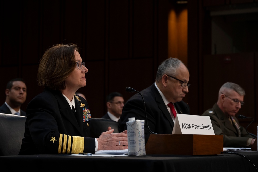 DVIDS - Images - CNO delivers testimony before Senate Armed Services ...