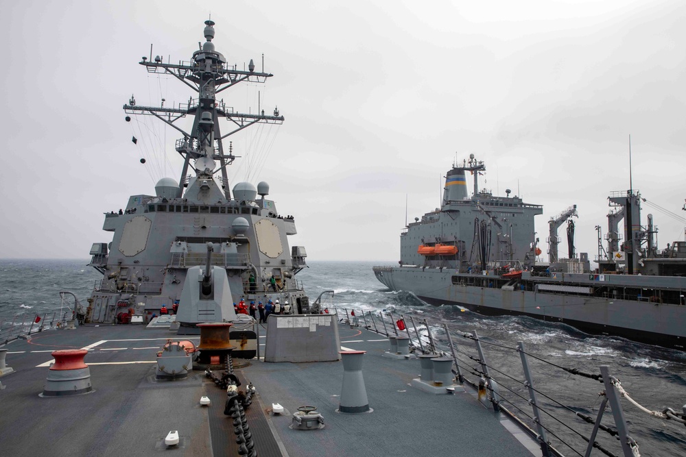 DVIDS - Images - USS Ralph Johnson Conducts Replenishment at Sea ...