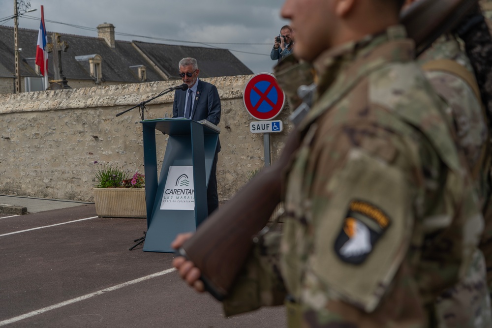 DVIDS - Images - Saint-Côme-du-Mont Ceremony [Image 1 of 6]