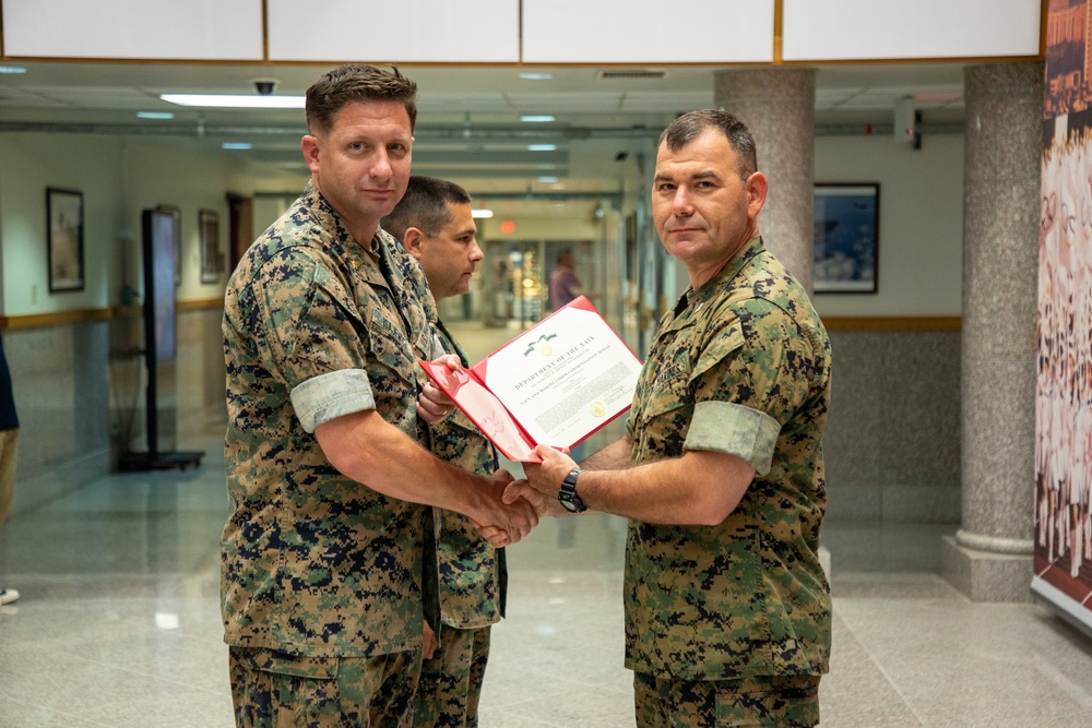DVIDS - Images - MARFORK Navy and Marine Corps Commendation Medal award ...