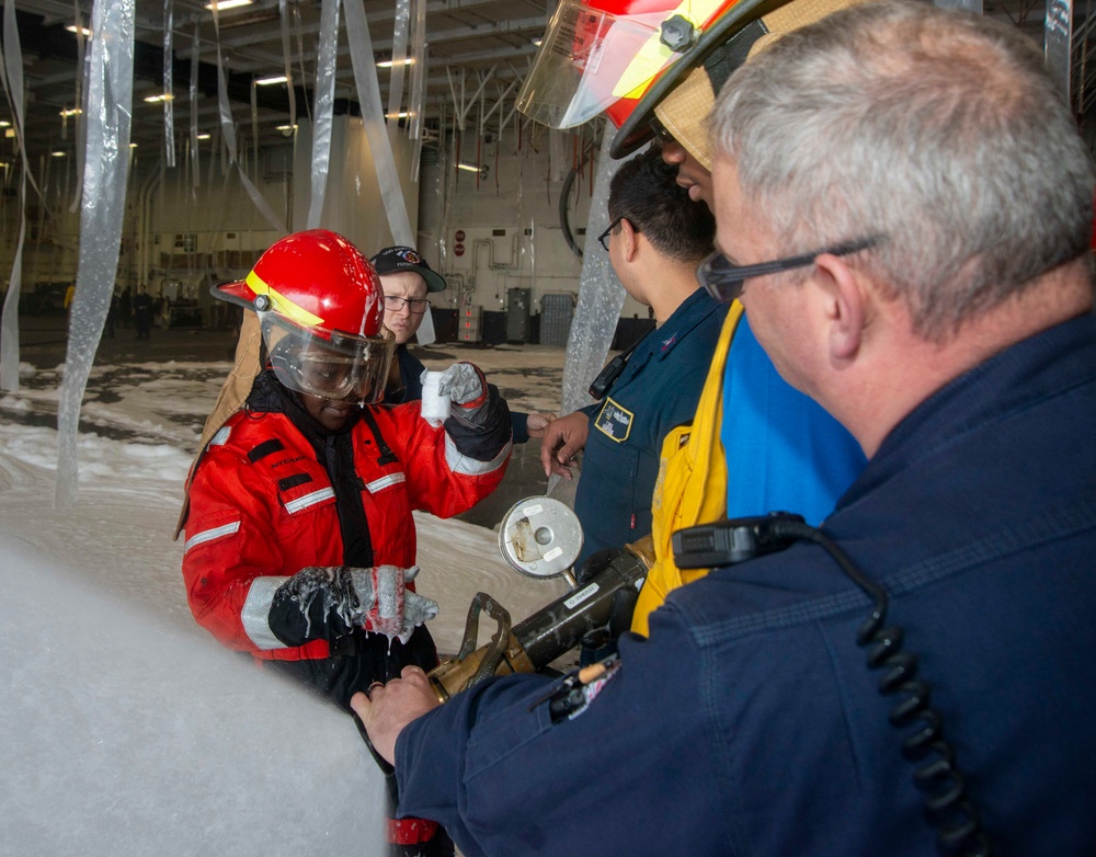 DVIDS - Images - Sailor Examines Sample During Aqueous Film Forming ...