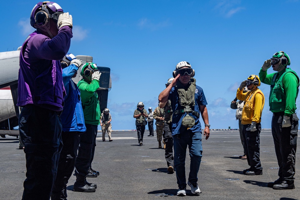 DVIDS - Images - USS Ronald Reagan (CVN 76) hosts tour for US House of ...
