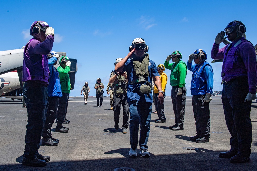 DVIDS - Images - USS Ronald Reagan (CVN 76) hosts tour for US House of ...