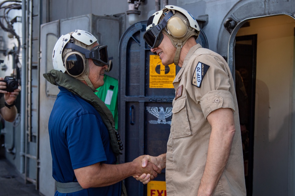 DVIDS - Images - USS Ronald Reagan (CVN 76) hosts tour for US House of ...