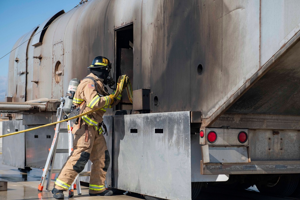 DVIDS - Images - Team Souda aircraft mishap training [Image 9 of 9]