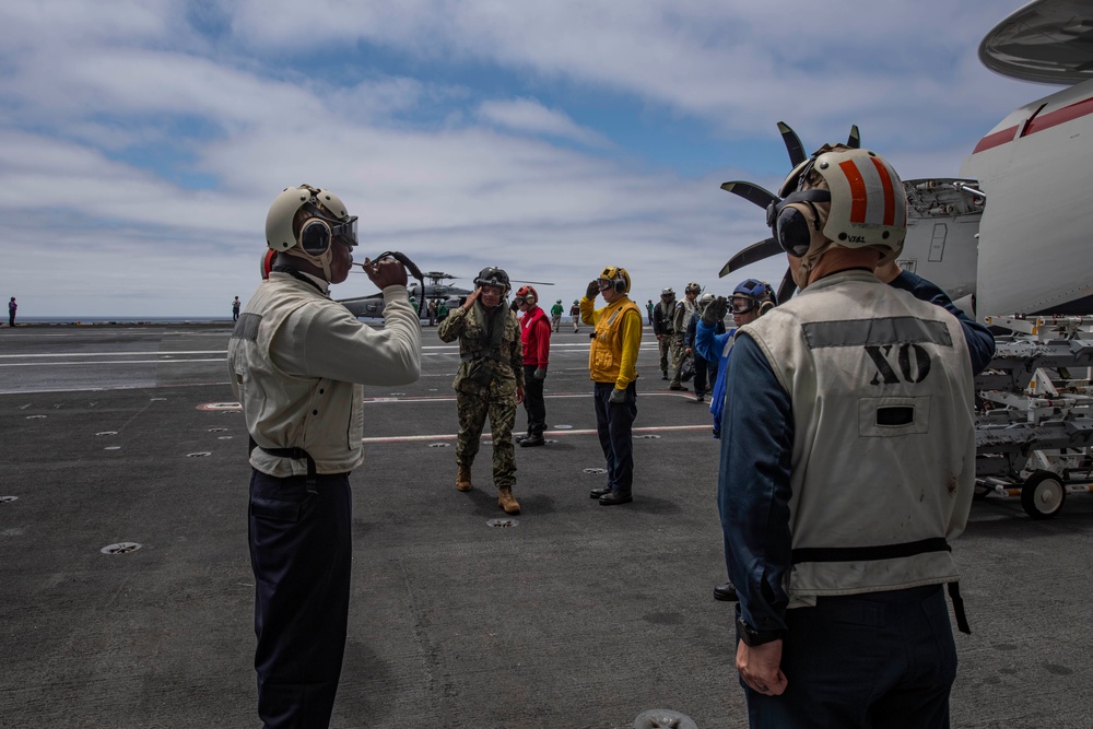DVIDS - Images - Rear Adm. Adan Cruz arrives aboard Abraham Lincoln ...
