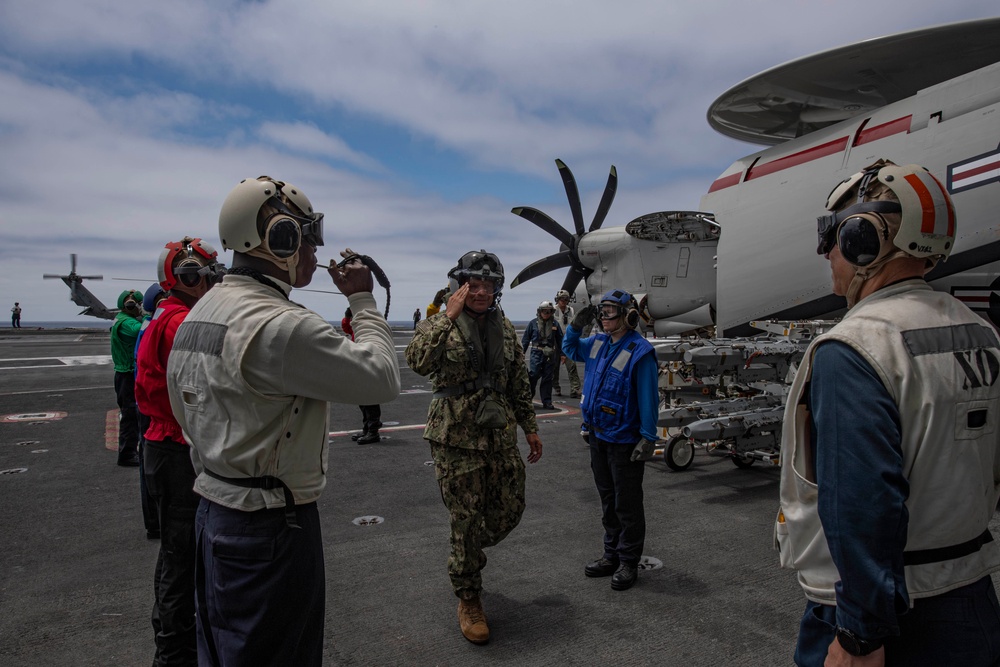 DVIDS - Images - Rear Adm. Adan Cruz arrives aboard Abraham Lincoln ...