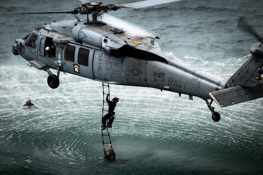 DVIDS - Images - Partner nations rehearse helo cast techniques [Image 3 of 5]