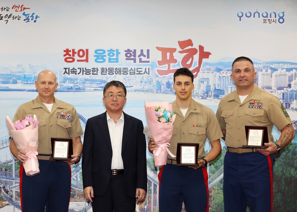 DVIDS - Images - U.S. Marines receive plaques of commendation from the ...